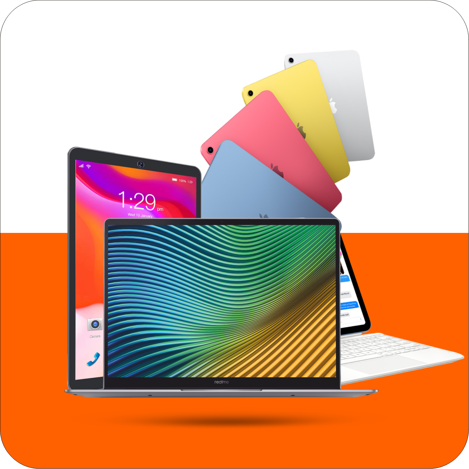 Ipad, Tablets & laptops